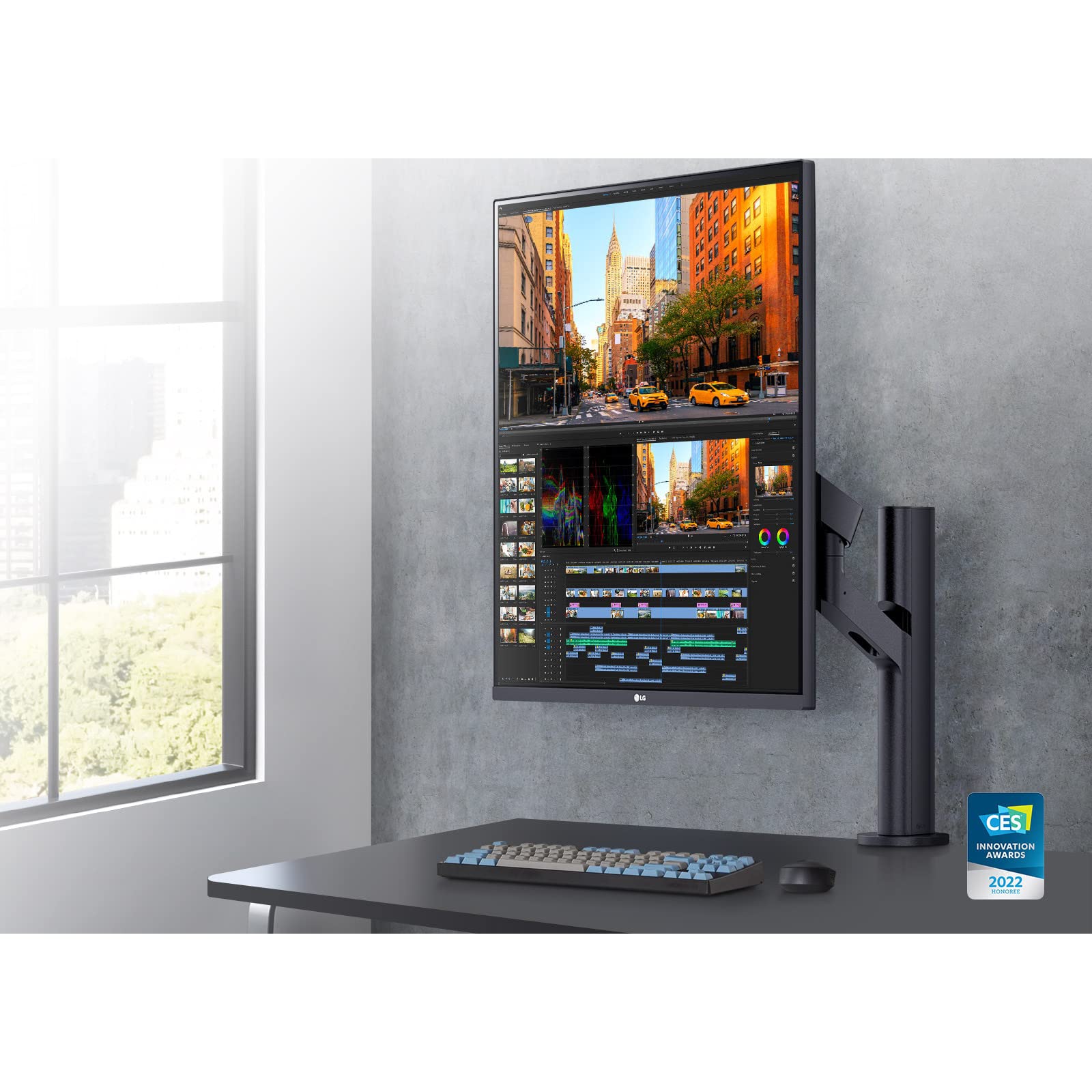 LG DualUp 28MQ780-B 16:18 SDQHD IPS HDR Monitor Bundle with Elite Suite 18 Software + 1 Year Protection Warranty
