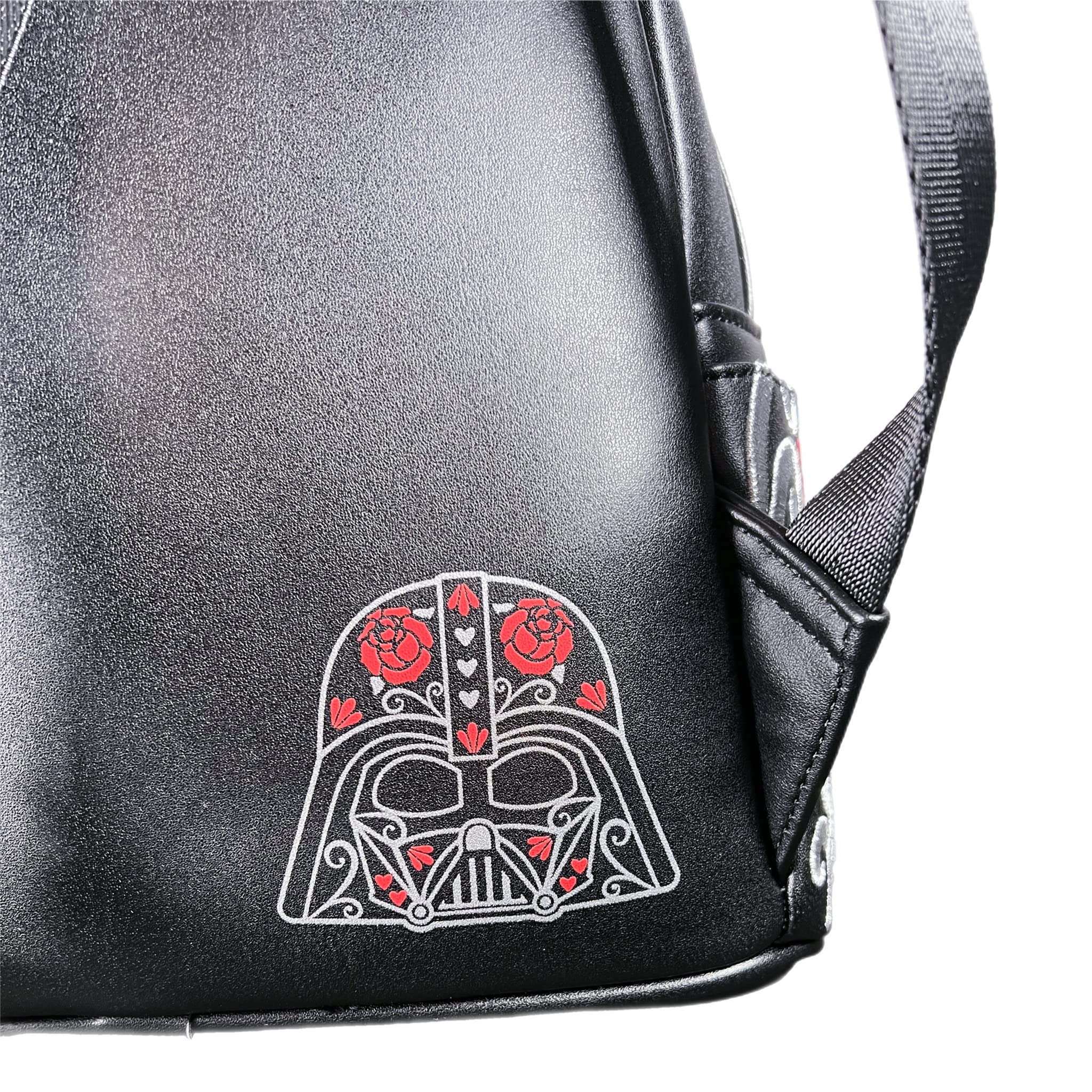 Loungefly Star Wars Darth Vader Floral Embroidered Cosplay Womens Double Strap Shoulder Bag Purse