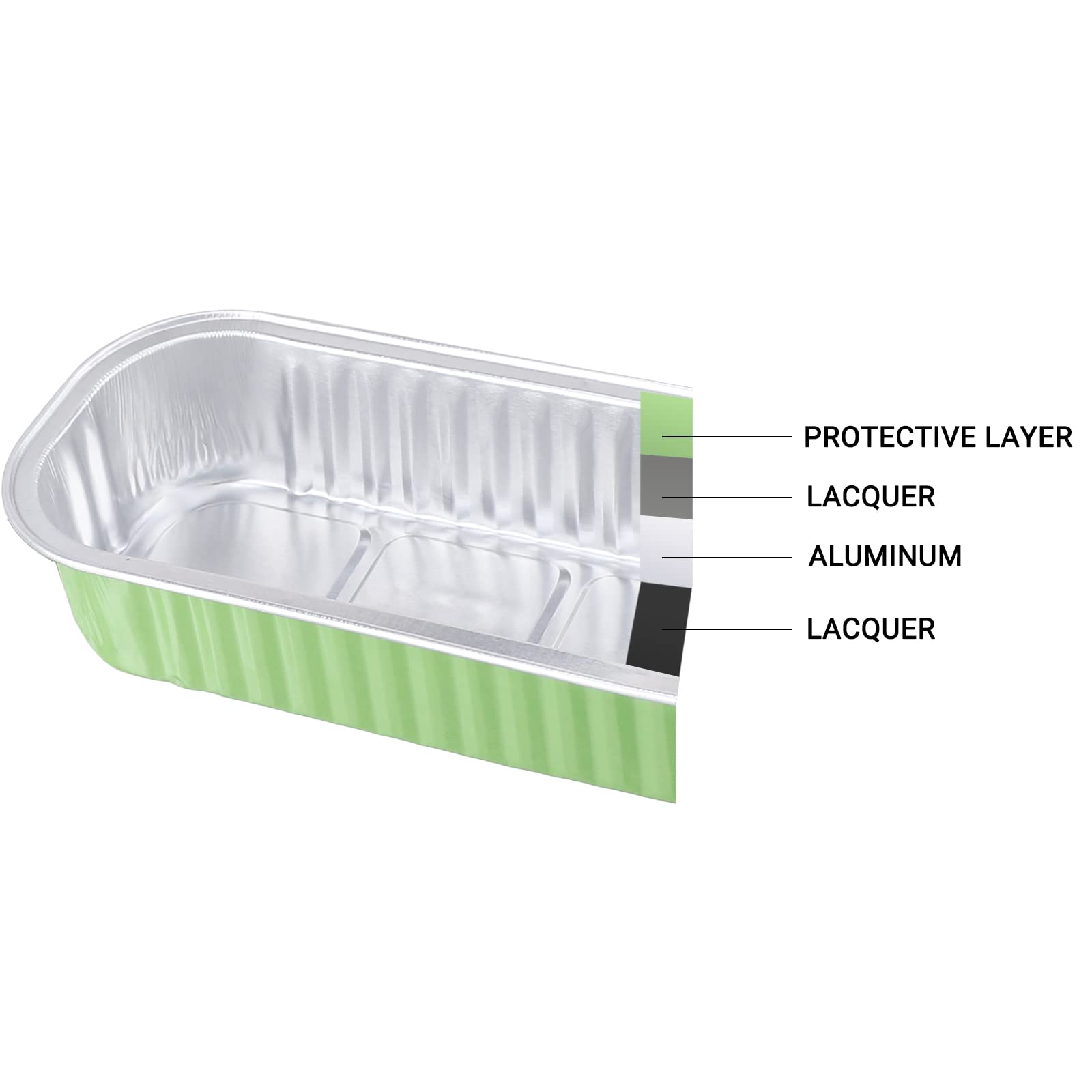 EUSOAR Aluminum Foil Cupcake Liners, 50pcs 5 Mixed Colors 6.8oz 6.5"x2.5"x1.2" Disposable Foil Ramekins Pan Tin with Lids,Cupcake Baking Cups Containers, Cheesecake Creme Brulee Ramekins Pan