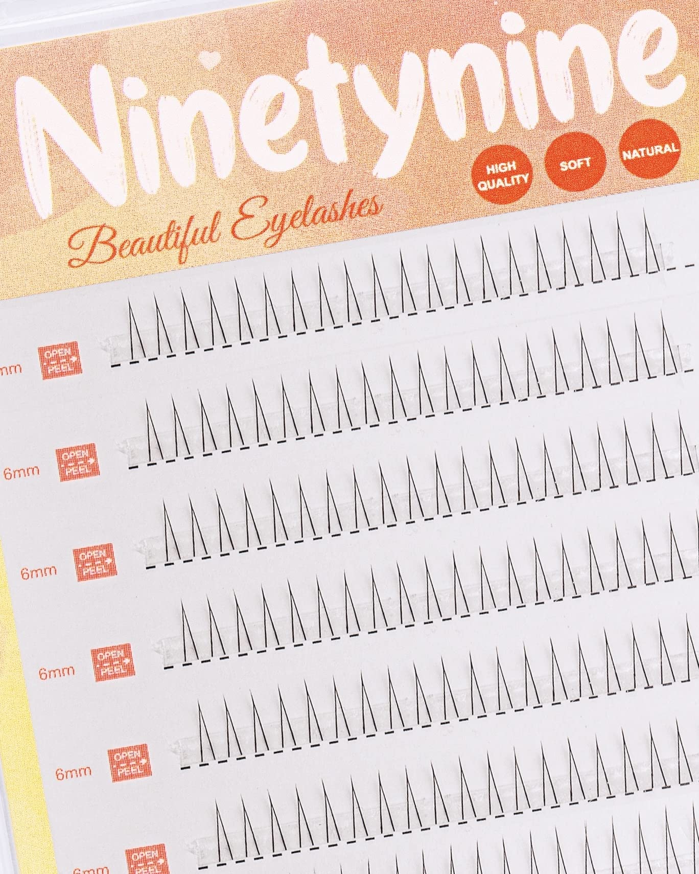 Ninetynine 240pcs V Shape Bottom Lower Lash (6-7mm) Natural Individual False Eyelash Extension Soft Handmade Bottom Lashes Clusters