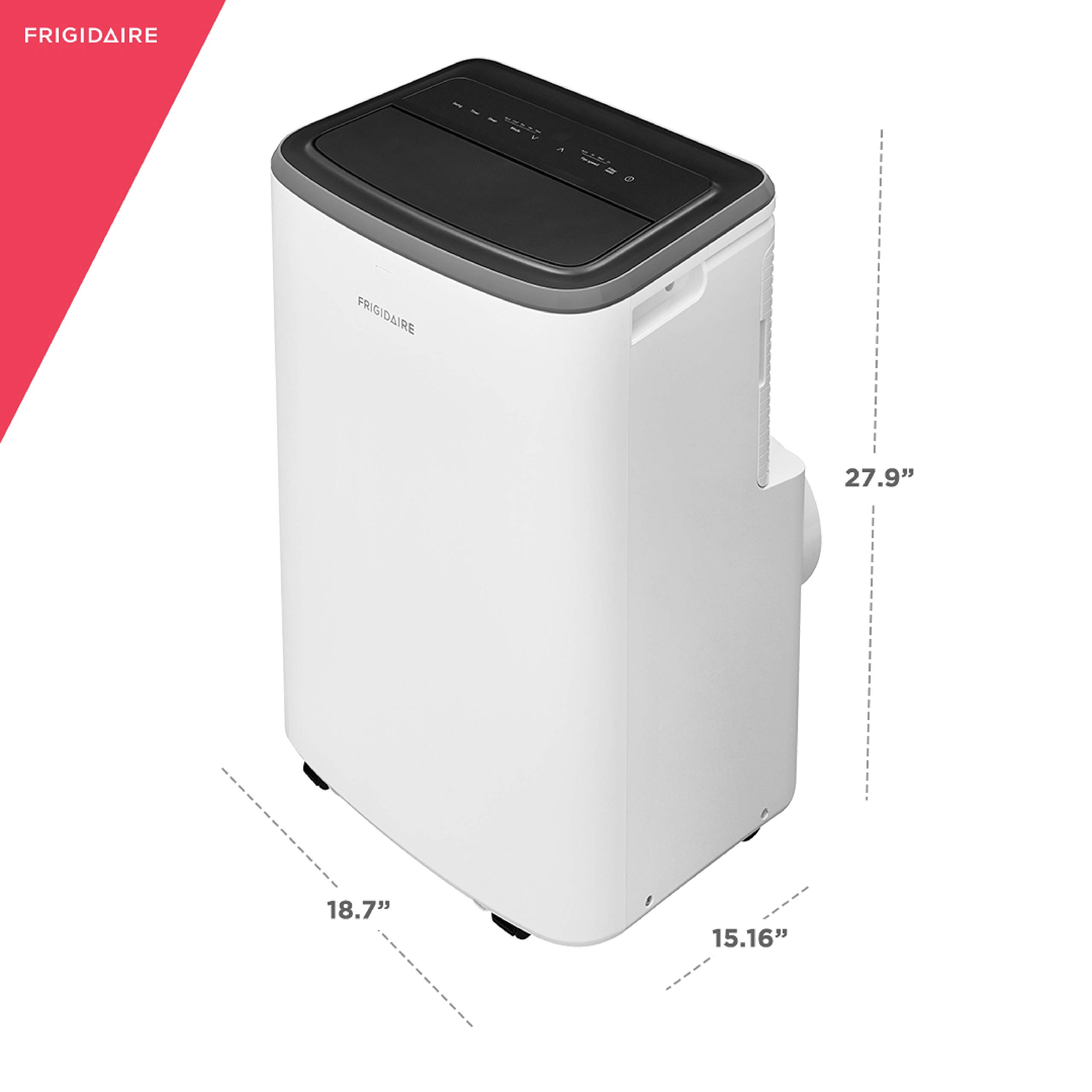 Frigidaire FHPH132AB1 Heat/Cool Remote Control for a Room up to 600-Sq. Ft. Portable Air Conditioner, White