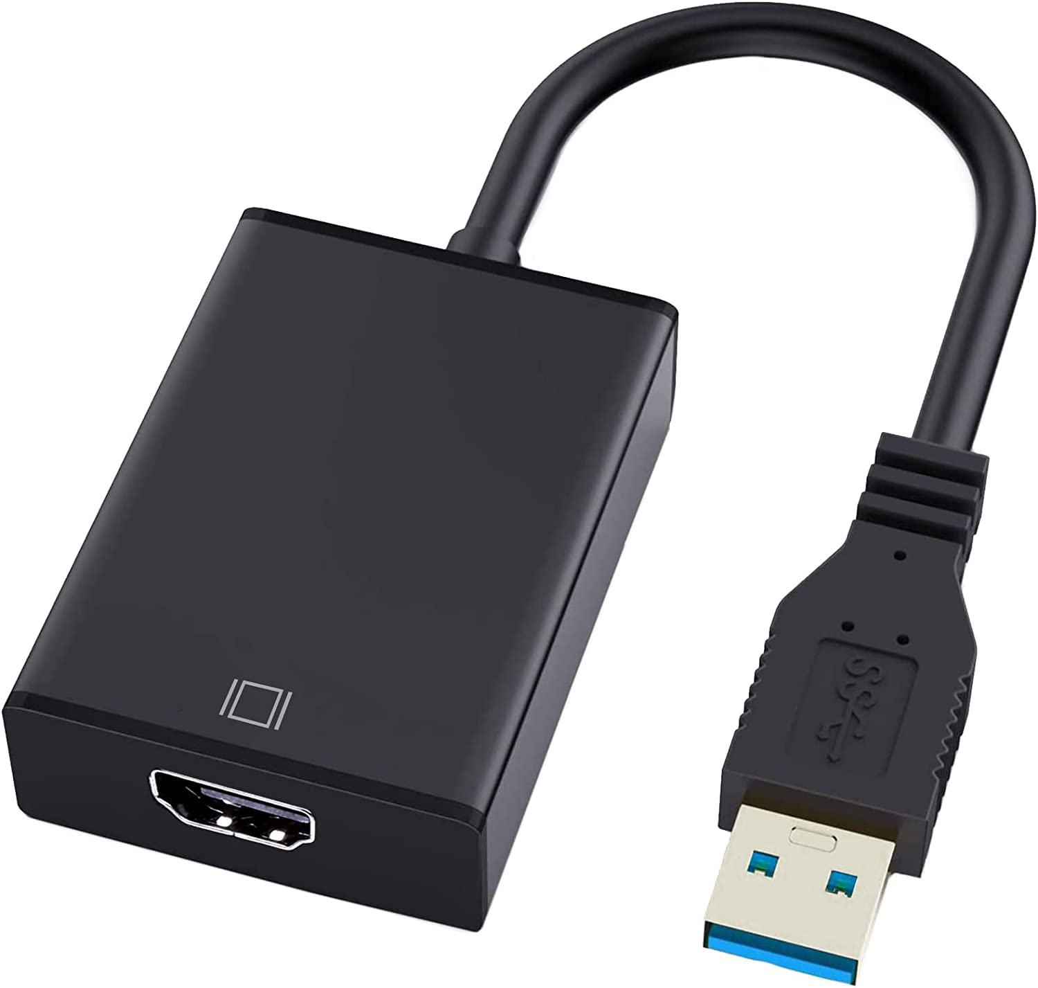 KotiSIG USB to HDMI Adapter for Multiple Monitors 1080P Compatible with Windows XP/7/8/10 (Black)