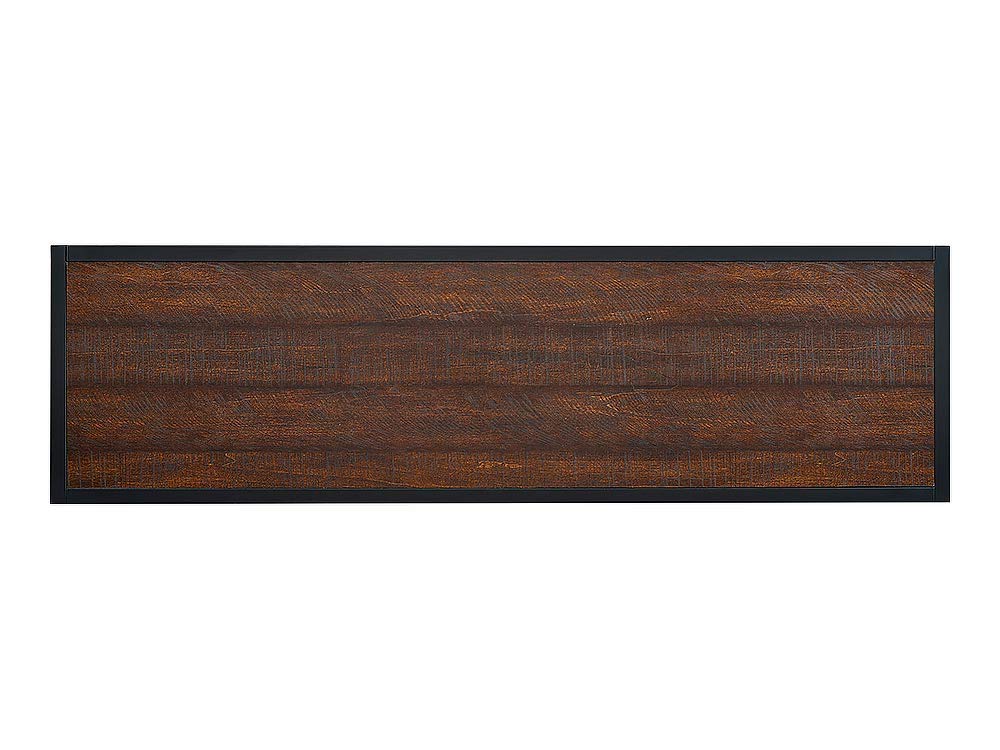 HearthPro Matthew Media Entertainment Console with Metal Frame & Fireplace - Brown Wood, SP6556-OF