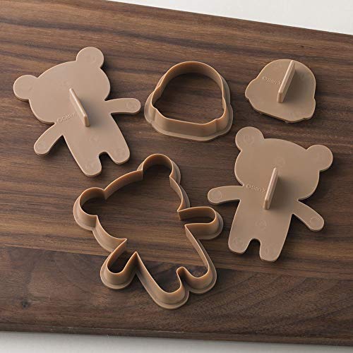 Kai Corporation DN0200 Cookie Cutter, Rilakkuma Stamp, Makes Facial Expressions, Made in Japan