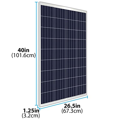 Mighty Max Battery 100 Watt 12 Volt Polycrystalline Solar Panel - 2 Pack
