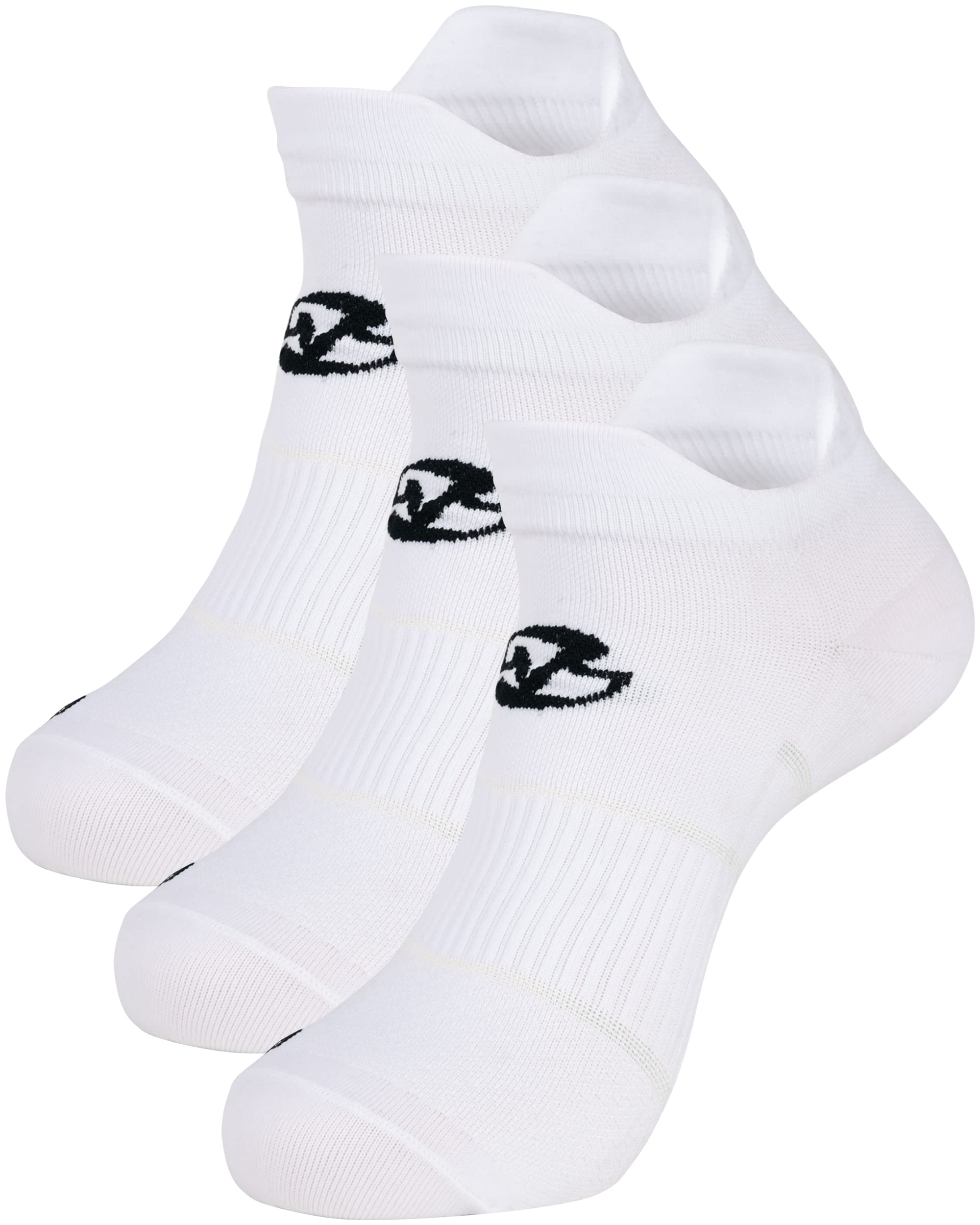 MARRON SMITH 3 Pairs Athletic Running Ankle Thin Socks White Color for Women and Men