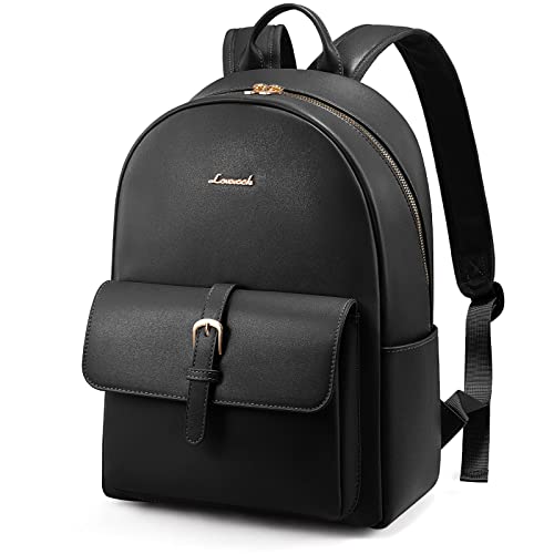 LOVEVOOK Leather Backpack Purse for Women, Casual Backpack, Cute PU Satchel Backpack, Water Resistant Travel Backpack, Fashion Purse
