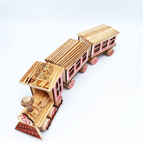 Marryear Personalized Wooden Car Toys, Custom Wooden Train Wooden Toy Car with Personalized Name Personalized