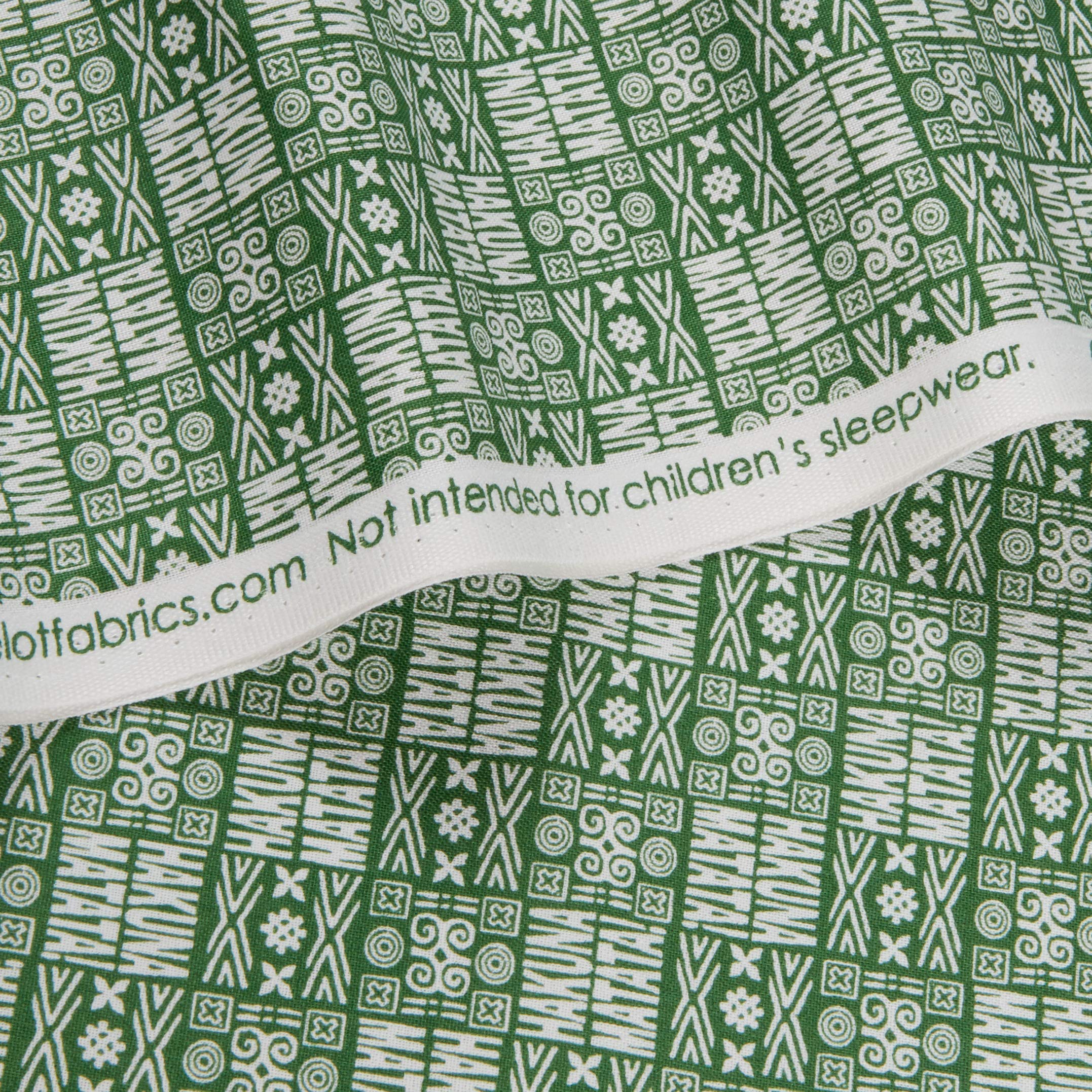 The Lion King Tribal in Green Quilt Fabric By The Yard