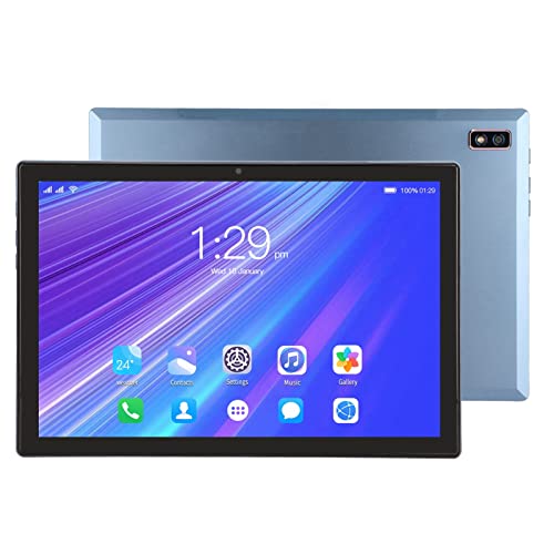 HEEPDD Tablet PC, 10 Inch Tablet Dual Cameras 2.4G 5G Octa Core Processor Dual Band 6GB 128GB for Office (US Plug)