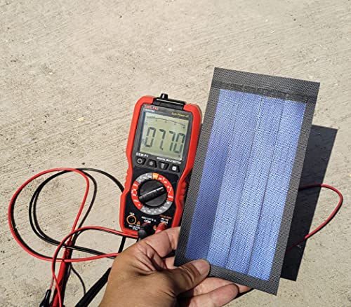 Portable Flexible-Solar-Panel-Charger Small Solar Panels for Science Projects Wireless Charger 1 Watt 6 Volt Thin-Film-Roll-up-Bendable-Amorphous-Solar-Panel Cell DIY for Car Camping Solar Charger