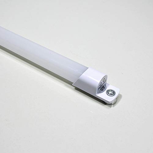 STBTECH 110V Under Cabinet Lights,17inch LED Under Counter Lighting with 6foot Plug Cable,Reading Desk Lamp for Kitchen/Shelf, Plastic (Naturally White 4000K)