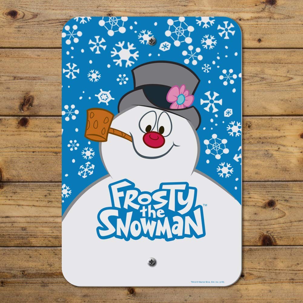 Frosty the Snowman Snowing Home Business Office Sign