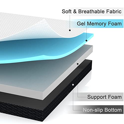 S SECRETLAND Folding Mattress, 4 inch Tri-fold Memory Foam Mattress Topper with Washable Cover, Foldable Mattress Topper for Camping, Guest β Twin Size, 75" x 38" x 4"
