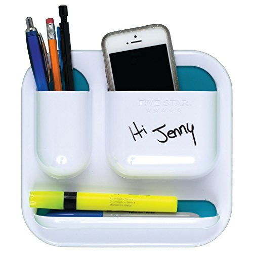 Five Star Locker Accessories, Magnetic Tri-Pocket Storage with Dry Erase Surface, Color Selected For You (81136)