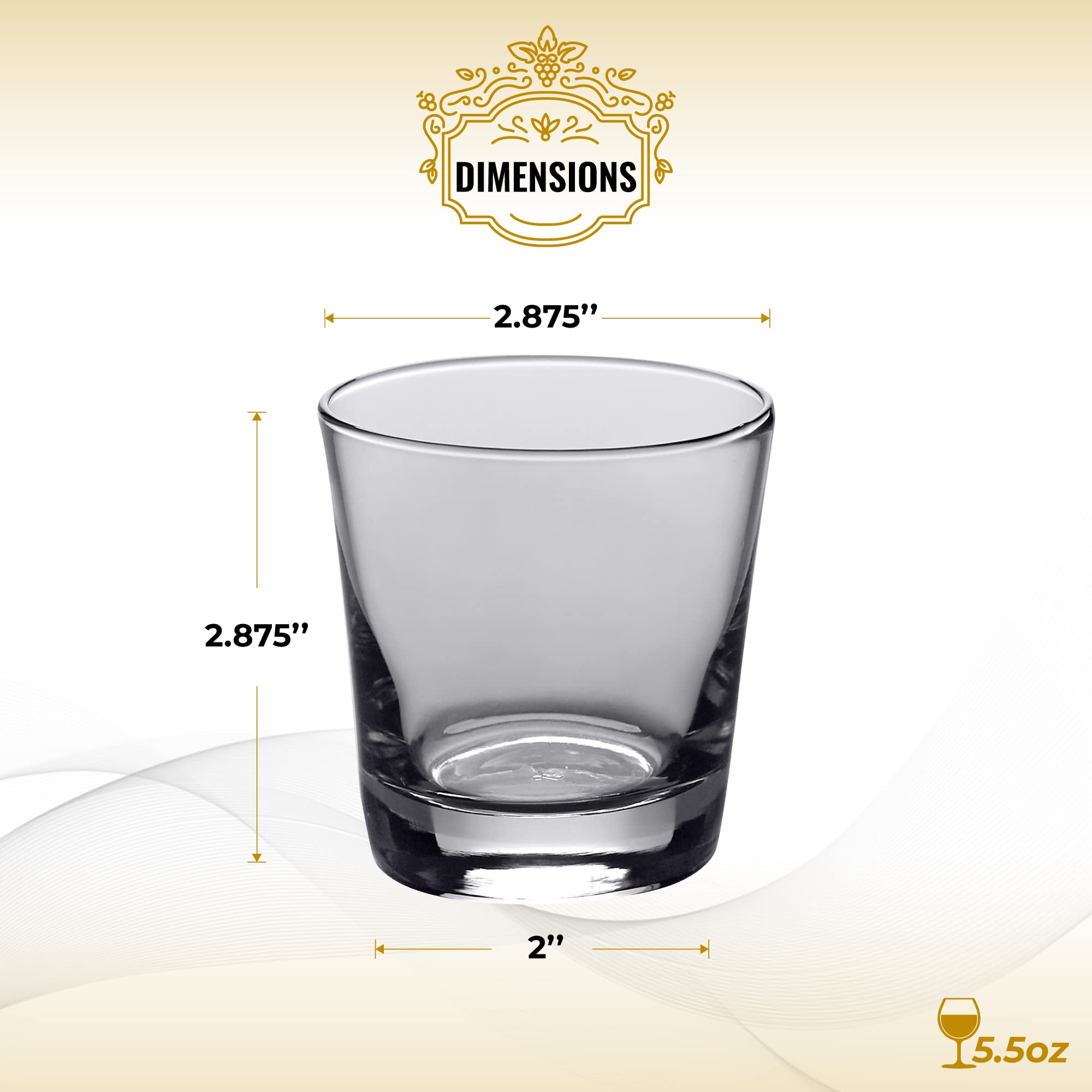 HISTORY COMPANY Ombra di Vino Traditional Italian Stemless Wine Glass of Venice, 4-Piece Set (Gift Box Collection)