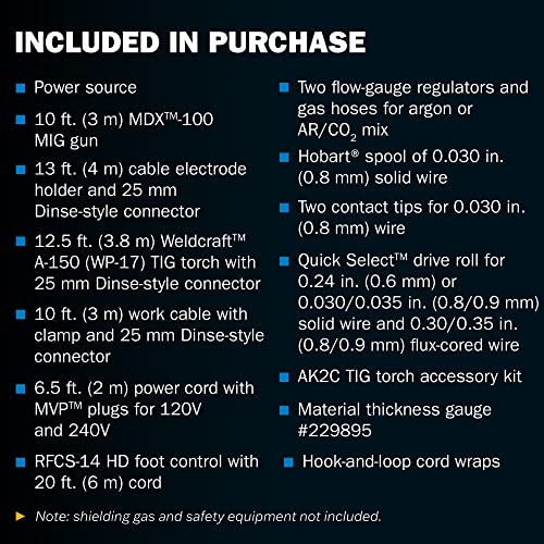 Miller Multimatic 220 AC/DC Multiprocess Welder, for 120/240-Volt Power Sources