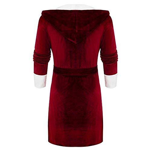 JJHAEVDY Women Soft Plush Robes Hood Personalized Fleece Robe for Women - Long Fluffy Spa Bathrobes Warm Plush Bathrobe