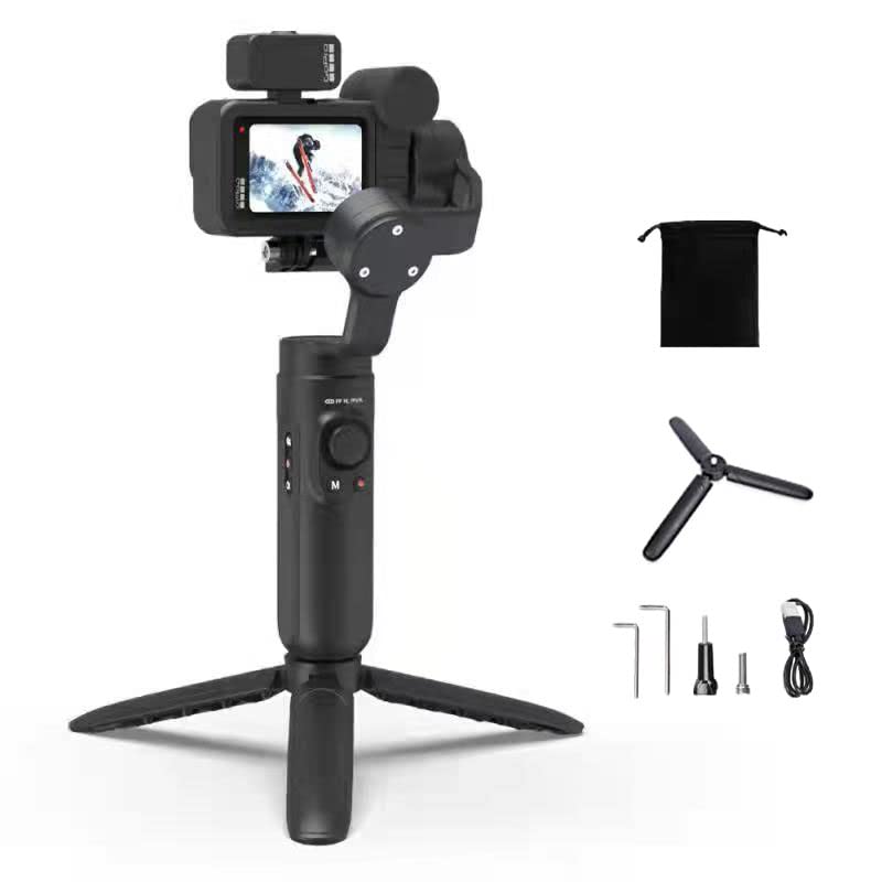 INKEE Falcon Plus Gimbal Stabilizer for Action Cameras Gimbal Stabilizer, 3-Axis Professional Camera Handheld Gimbal Shooting Tripod for GoPro Hero 10/9/8/7/6/5，OSMO Action,Insta360