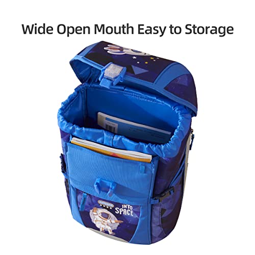 SUNVENO Toddler Backpack Lightweight Reduction Spine Protection Backpack Schoolbag for Primary School kids (Space Blue)