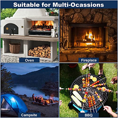 Fixm Wood Splitter with Gloves, Wood Cracker Manual Log Splitter Tool, Sturdy Firewood Cutter for Camping, Barbecue and Picnic