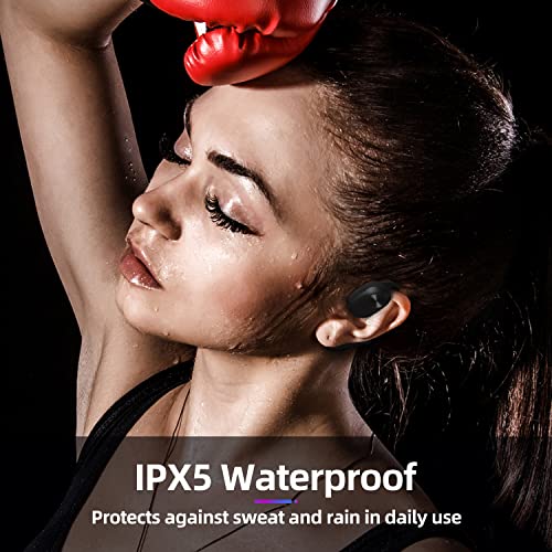 Sainellor Open Ear Air Conduction Headphones, 48H Playtime Bluetooth 5.2 Wireless Earbuds,16mm Dynamic Drivers Touch Control Sport Headphones