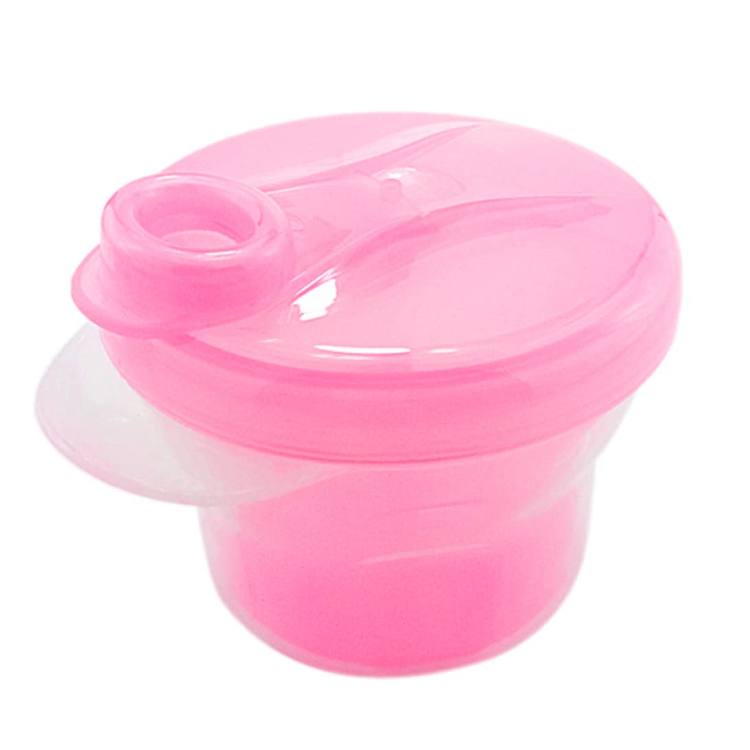 KUYYFDS Powder Formula Dispenser Non-Spill Rotating Milk Powder Three Layer Stackable Snack Cup Formula Dispenser Container Storage Pink Three-Layer Milk Powder Cup Milk Powder Dispenser,Milk Powder