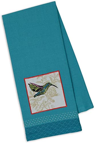 Hummingbird Kitchen Towels | Set of 3 Cotton Decorative Towels for Dish and Hand Drying | 18 inch x 28 inch