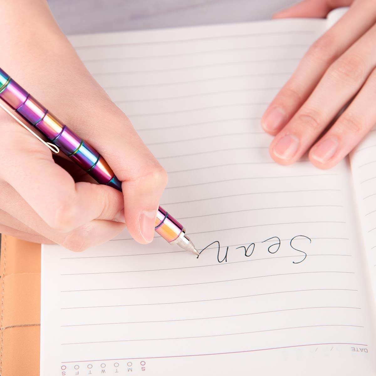 HKDGYHON Toy Pen, Decompression Magnetic Metal Pen, Multifunction Writing Magnet Ballpoint Pen, Gift for Kids or Friends (Colorful)