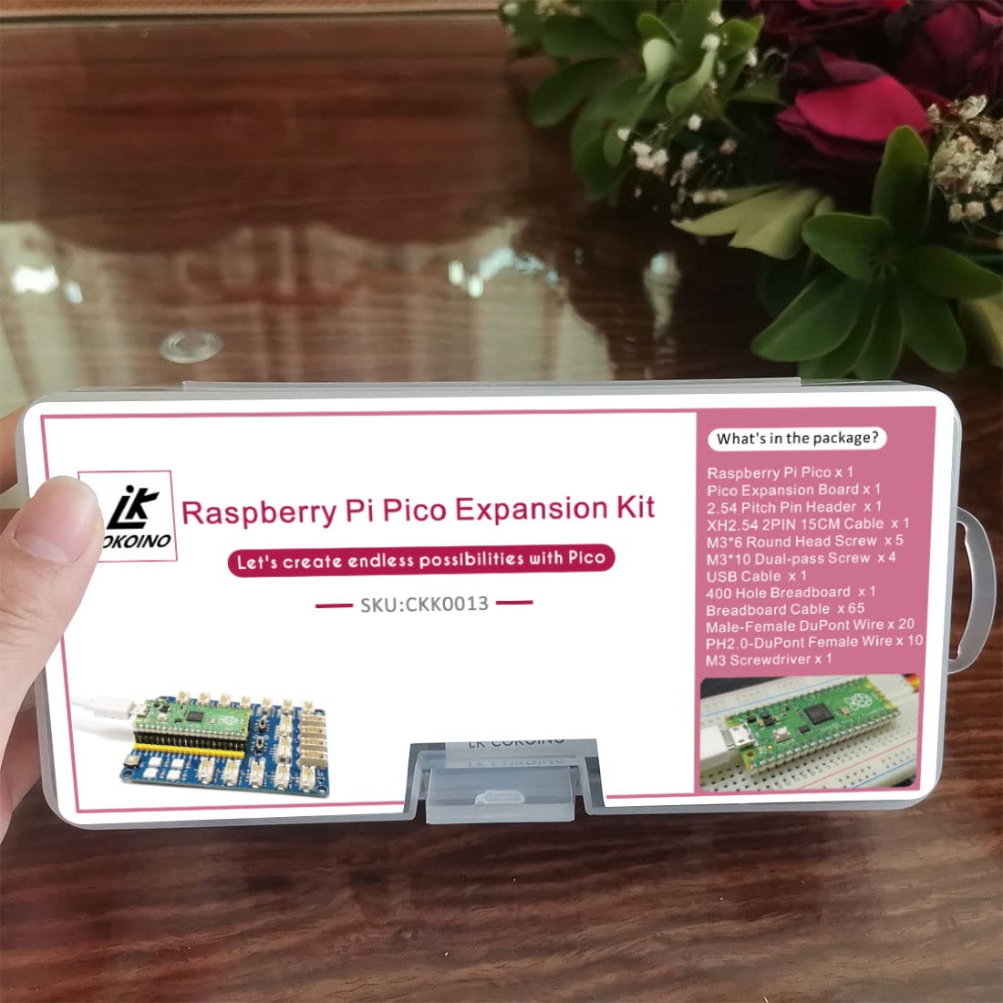 LK COKOINO Raspberry Pi Pico GPIO Expansion Kit Pico GPIO Break Out Starter Kit to Build Prototype and Project in an Easy and Quick Way