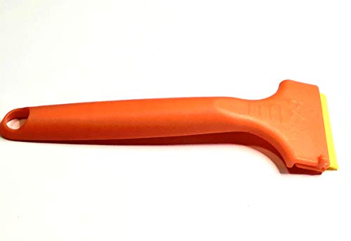 MINISCRAPER 10 Plastic Double Edged Razor Blades and EZ X Razor Scraper Pat. Pending