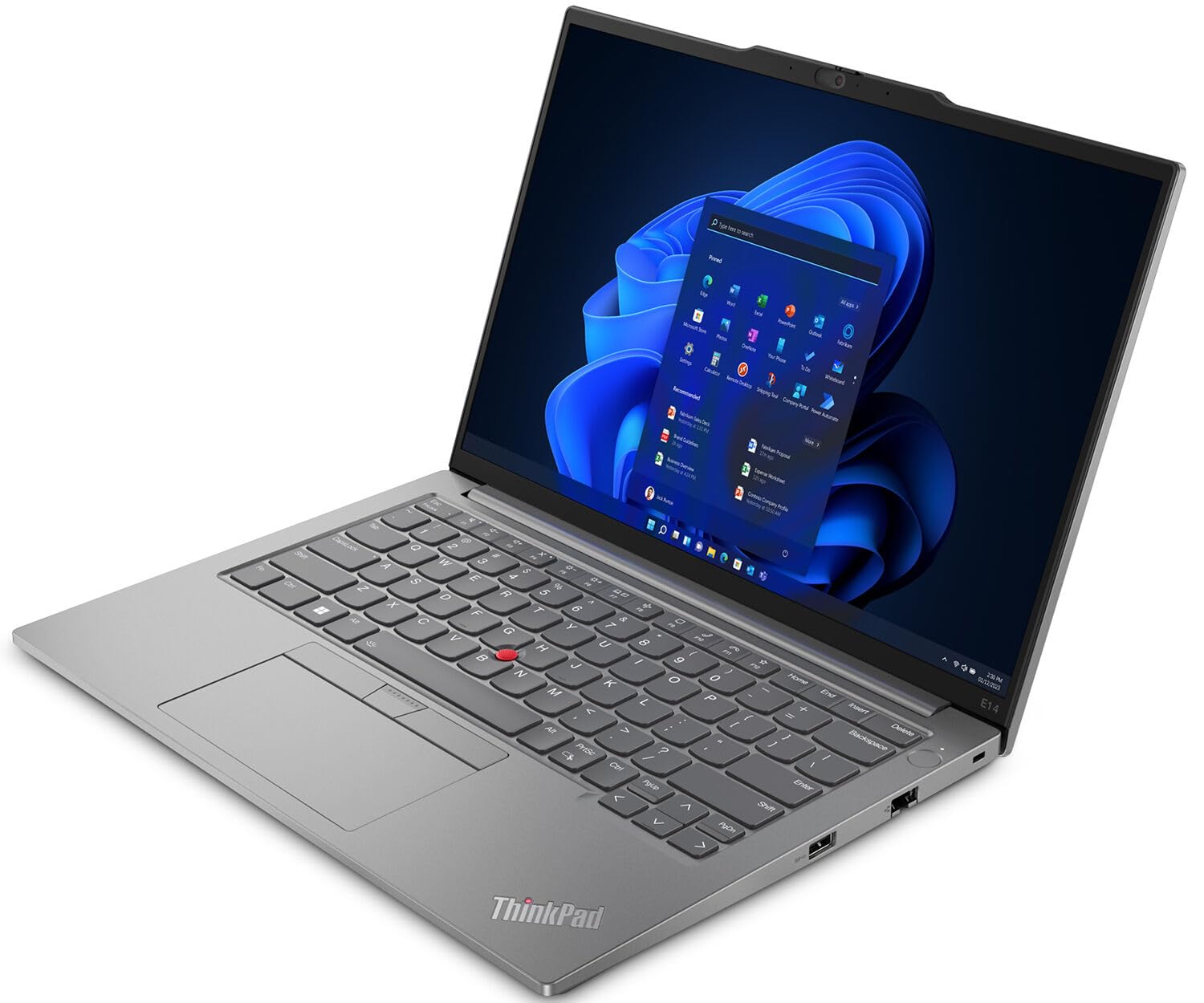 Lenovo ThinkPad E14 Gen 5 School & Business Laptop 14.0" IPS WUXGA Display (Intel i5-1335U, 16GB RAM, 1TB M.2 2242 SSD, Backlit KYB, Fingerprint, Thunderbolt 4, Win11P) w/DKZ USB Port Expander