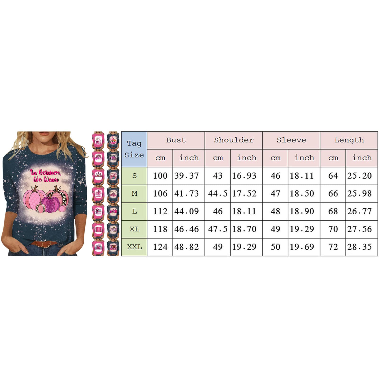 Pullovers For Women Graphic Cute Elk Pattern Blouse Oversized Long Sleeve Tees Lightweight T Shirt Hoodies Teen Clothes Navy