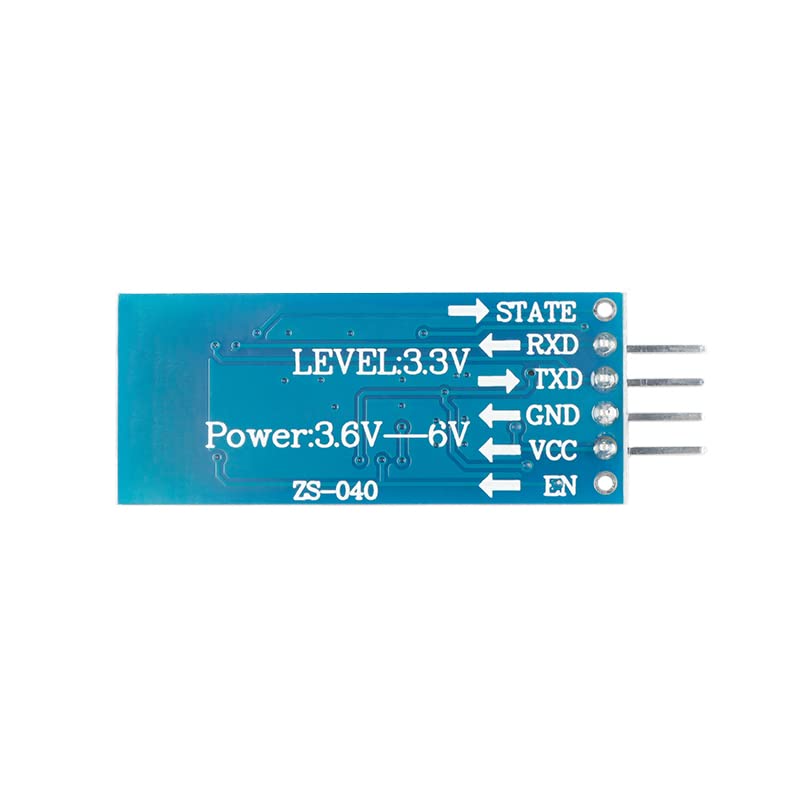 JESSINIE 2Pcs HC-06 Wireless Bluetooth Module 2.4GHz Bluetooth Serial RF Transceiver Module 3.0~3.6V BT Serial Adapter Smart Home for Arduino