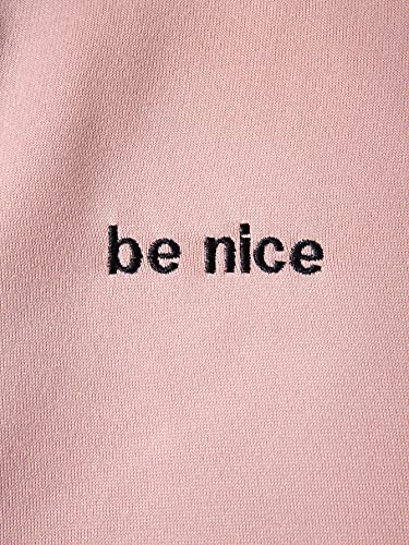 SOLY HUX Men's Casual Colorblock Pullover Fashion Loose Fit Long Sleeve Graphic Trendy Drawstring Hoodie Sweatshirt Black Pink M