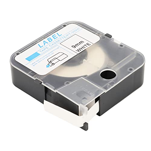 Label Maker Tape Replacement, 8m Length 9mm Wide Label Tape for LM380E LM390A