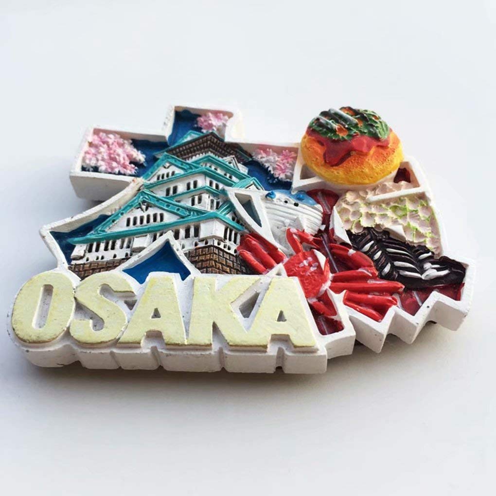 Japan Osaka Fridge Magnets Funny 3D Resin Magnet for Refrigerator Travel Souvenir Gifts Home Kitchen Decoration Magnets Sticker Crafts