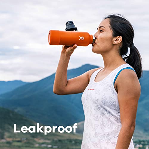 Hydro Flask Aluminum Standard Mouth Bottle with Flex Cap, Black