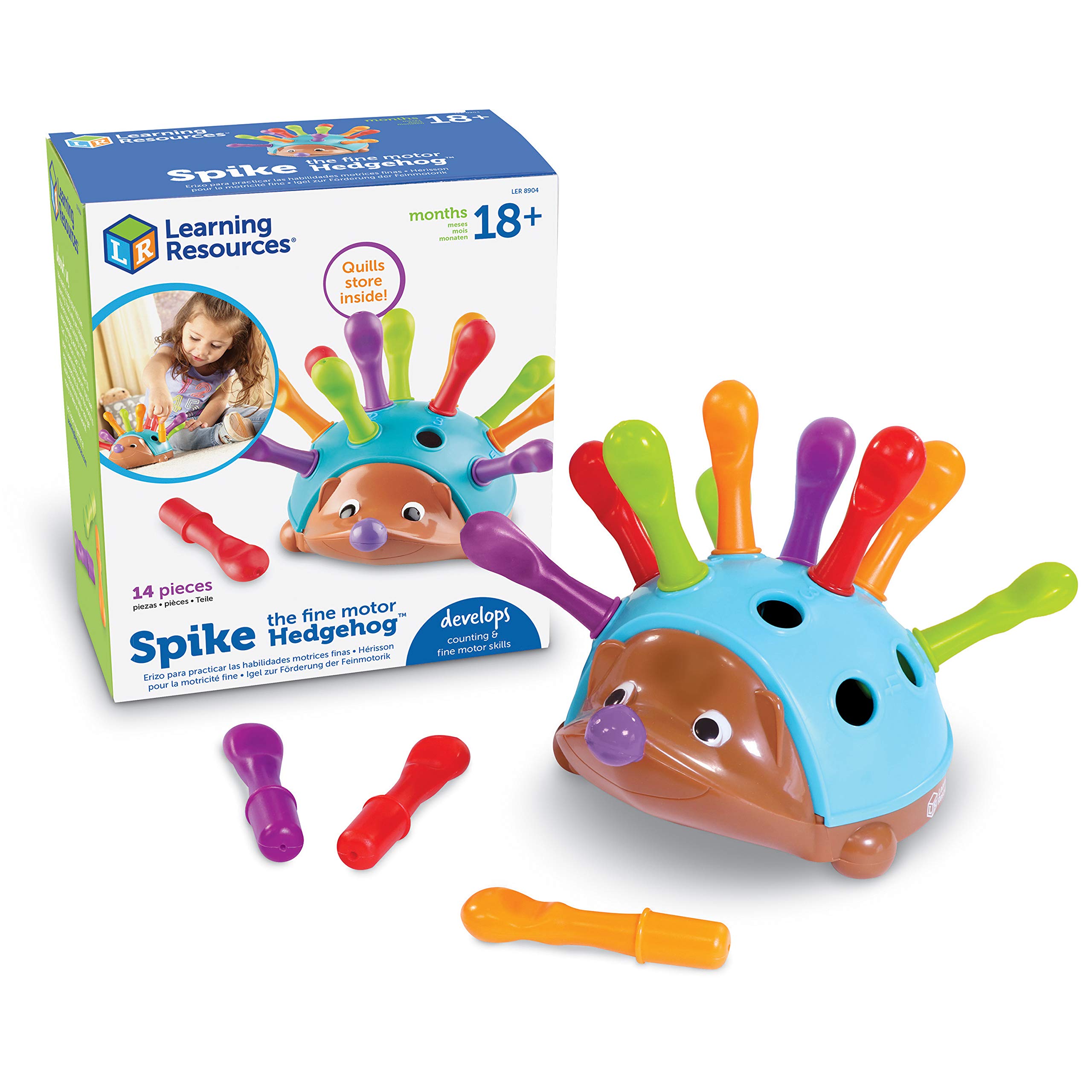 Learning Resources Big Feelings Pineapple & Spike The Fine Motor Hedgehog, Sensory, Toys for Toddler, Ages 18 Months+