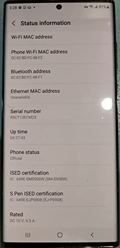 SAMSUNG Galaxy S22 Ultra S9080 5G 512GB ROM 12GB RAM Factory Unlocked (GSM Only | No CDMA - not Compatible with Verizon/Sprint) Global Version Mobile Cell Phone - Burgundy
