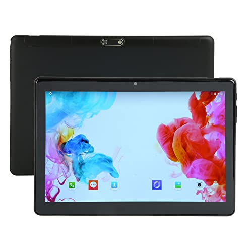 PUSOKEI 4G LTE Tablet for Android 9.0,1280x800 10.1in IPS HD Tablet,4GB RAM 64GB Storage,MTK6753 CPU,Bluetooth,WiFi,Front 2MP Rear 5MP Dual Camera Tablet,5000mAh Battery.(Black)
