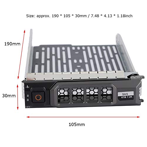Jiawu HDD Bracket for DELL, Hard Disk Bracket, Easy to Use 3.5-inch Precise Design SSD Bracket, for Dell R410 Dell R420