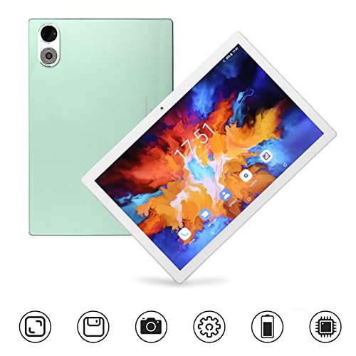 lonuo HD 10.1 Inch Tablet, 4G LTE Phone Tablet 2.4G 5G WiFi Type C Charging HiFi Speakers for Home for Learning (Green)