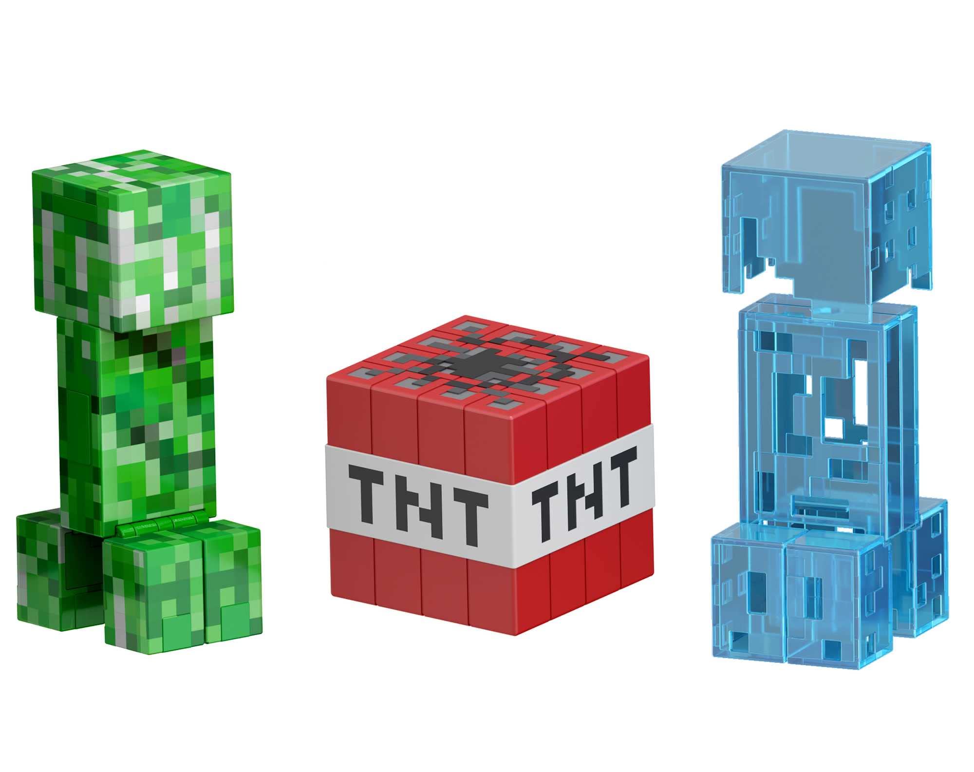 Mattel Minecraft Diamond Level Creeper Action Figure & Die-Cast Accessories, Collectible Toy Inspired by Video Game, 5.5 inch