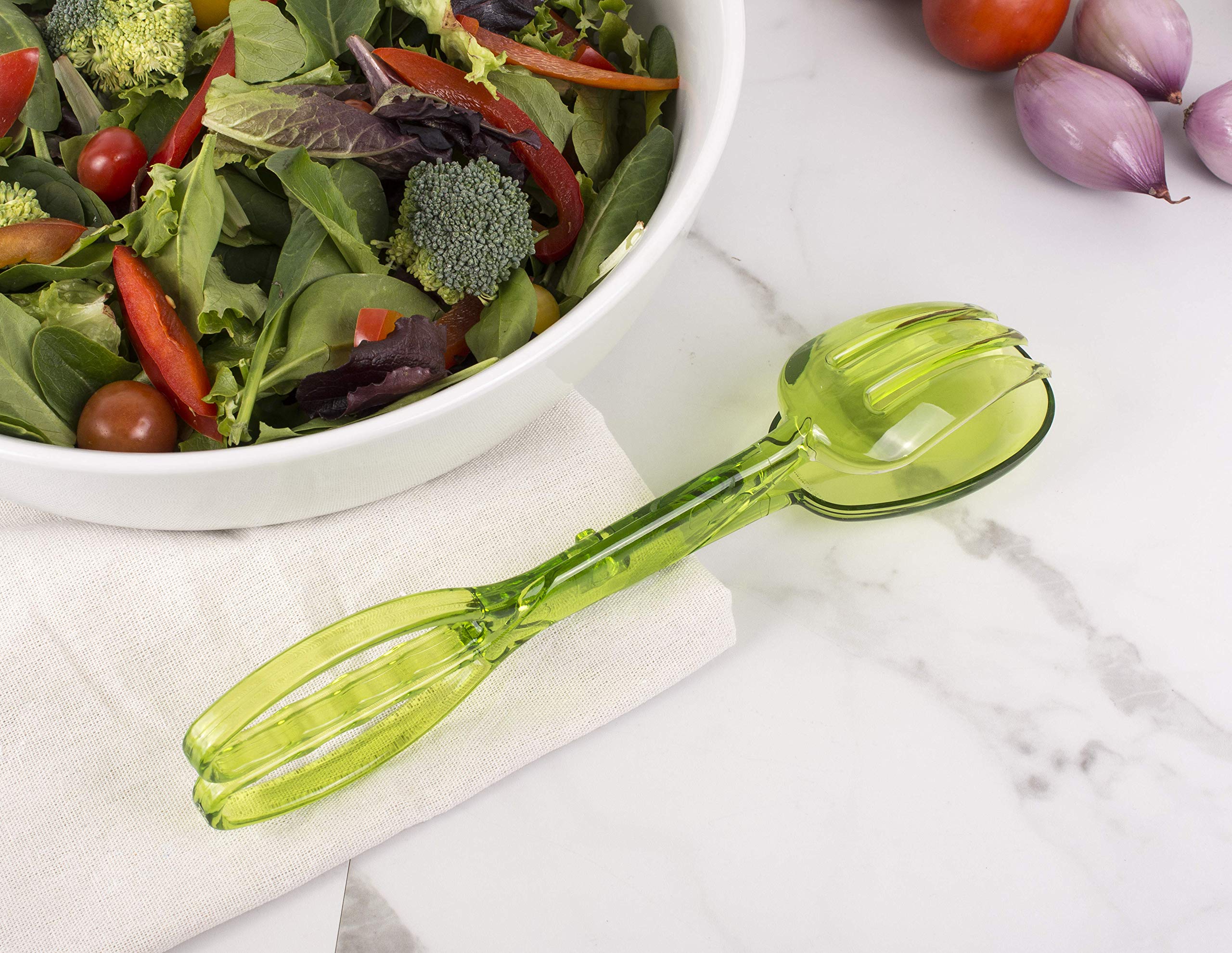 HIC Harold Import Co HIC Harold Import Co. Salad Tong, Hinged, 11.5-inch, green