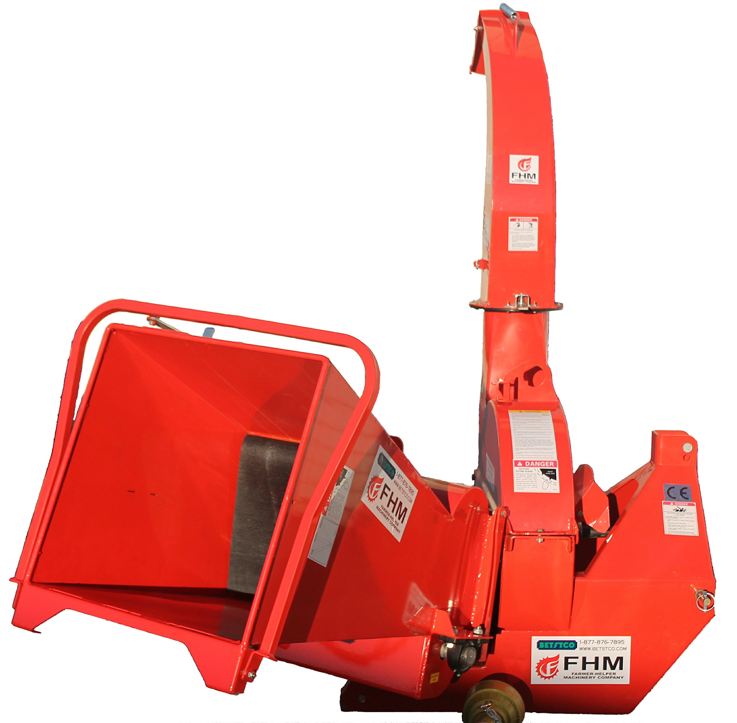 Farmer Helper Wood Chipper 6" Dia. Hydraulc Feed Cat.I&II 3pt 35HP+ Rated (BX62) Requires a Tractor. Not a standalone Unit.