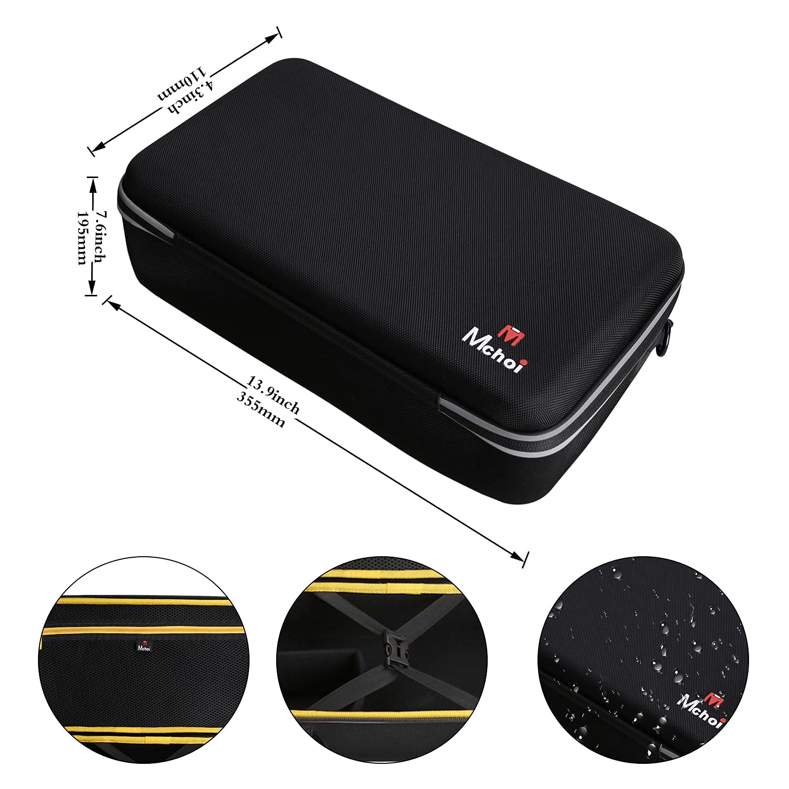 Mchoi Shockproof Carrying Case Compatible with DEWALT 20V MAX XR Reciprocating Saw DCS354B / DCS367B, Case Only