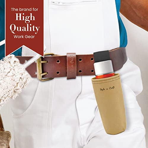 Style n Craft Spray Paint Can Holder, Heavy-Duty 600D Polyester Spray Paint Can Holder, Khaki and Black (76022)