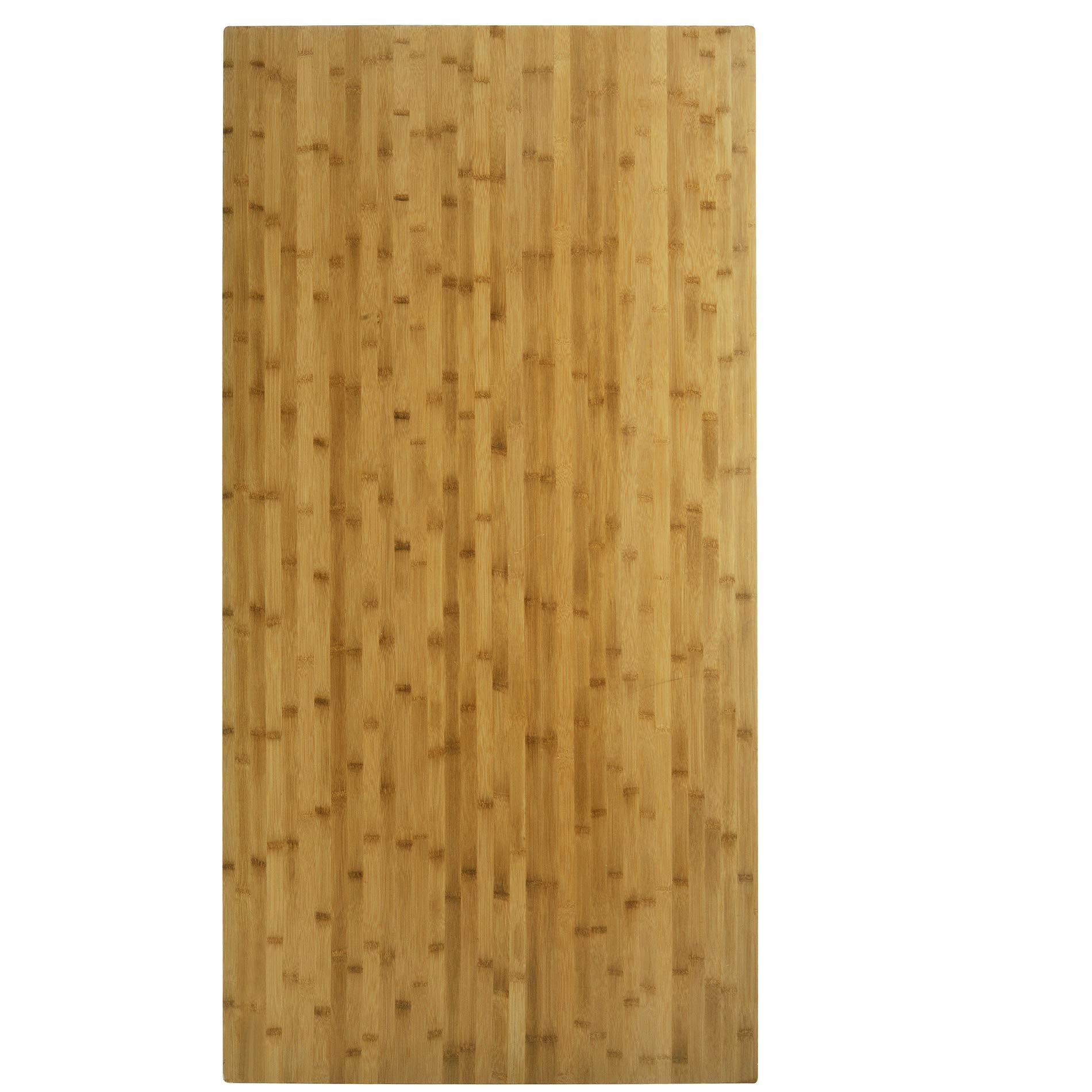 Home Soft Things Eco-Friendly Natural Bamboo Tabletop, Parallel Pressure, 30" x 60" x 0.875" H, Boonliving Rectangular Rustic Solid Wood Slab Desk Table Top Countertop for Home and Office