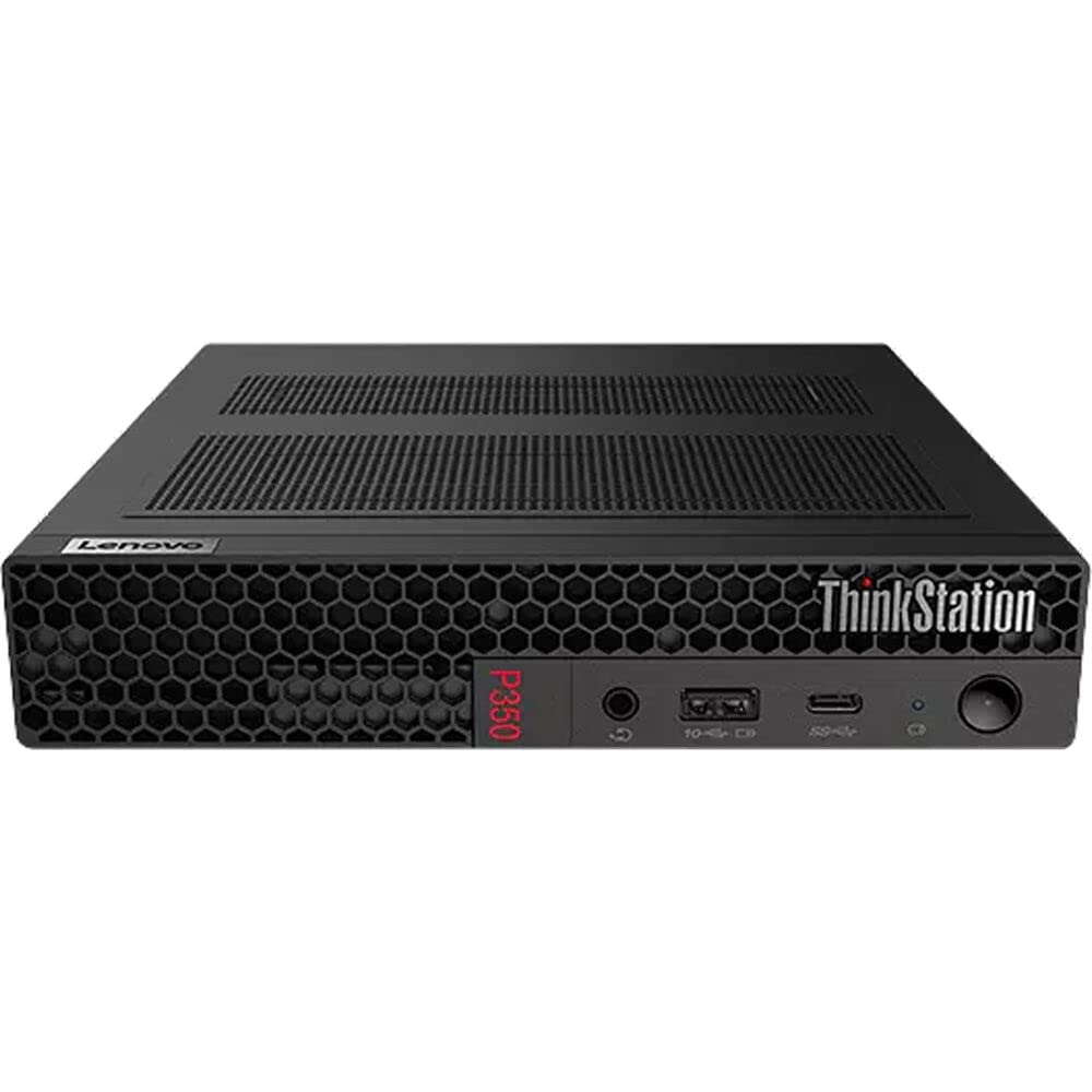 Lenovo ThinkStation P350 Tiny Home & Business Mini Desktop (Intel i7-11700 8-Core, 32GB RAM, 2x512GB PCIe SSD (1TB), Intel UHD 750, WiFi, Bluetooth, HDMI, USB 3.2, Win 11 Pro) with Hub
